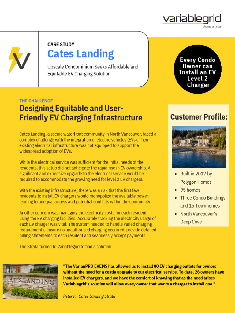 Cates Landing Case Study - 20240119 | PDF | Battery Charger | Electric ...