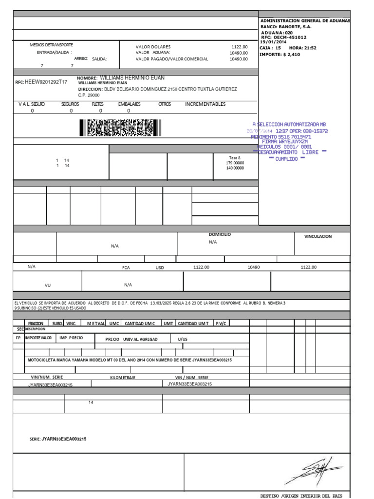 Pedimento 012645 | PDF | El comercio internacional | Business