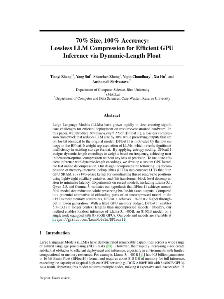 LLM Size | PDF | Data Compression | Code