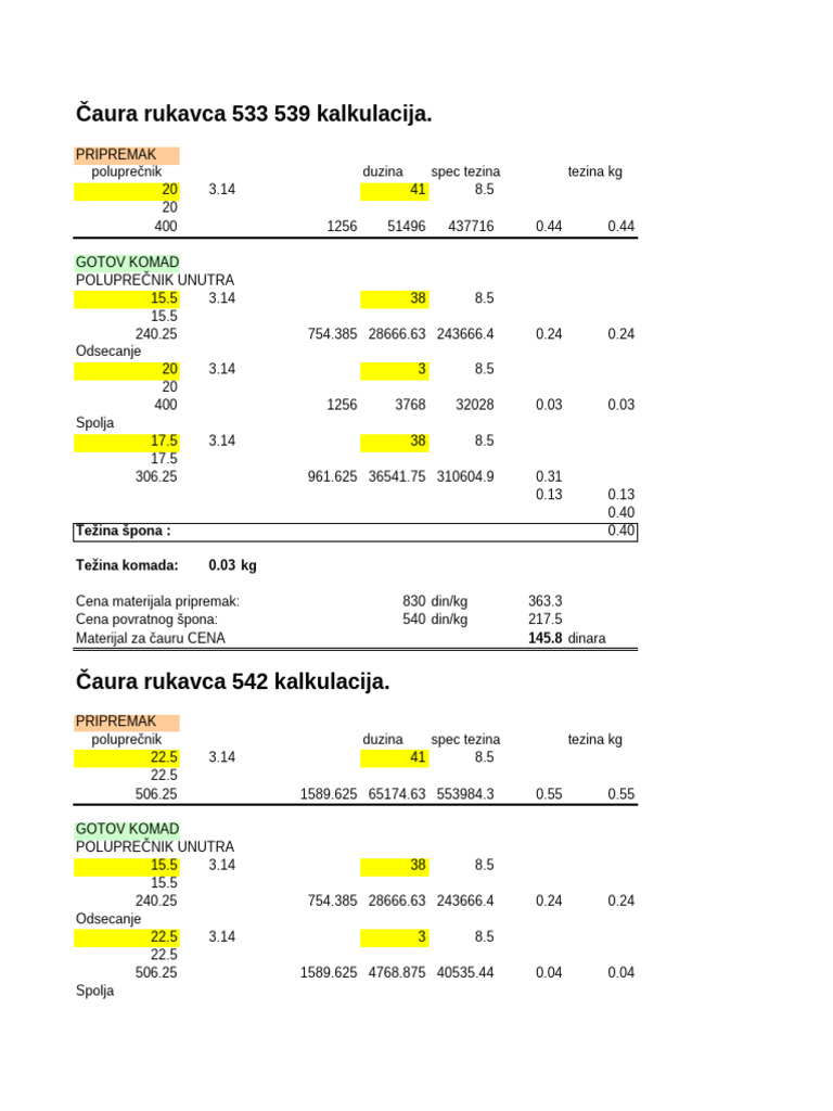 Caura Rukavca 539 | PDF