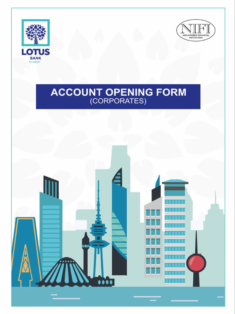LOTUS Account Opening Form (Corporate) | PDF