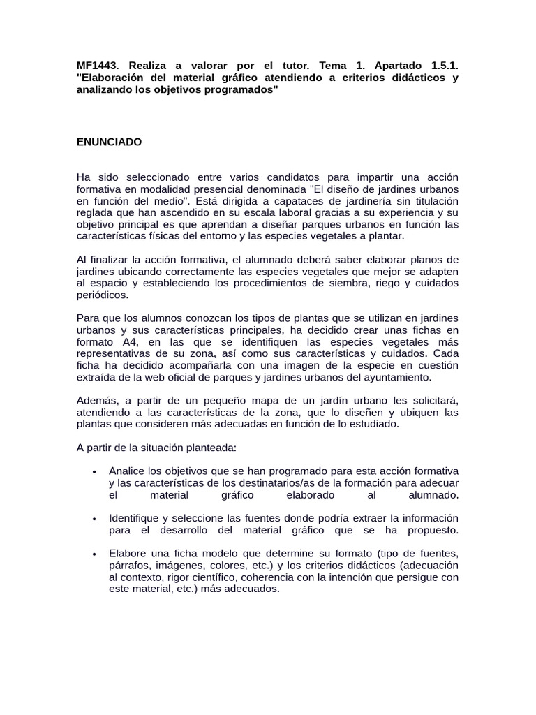 F1443. Realiza a valorar por el tutor. Tema 1. Apartado 1.5.1 ...