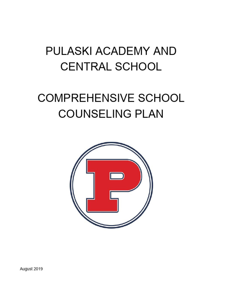 PACS Comprehensive Counseling Plan | PDF | School Counselor ...