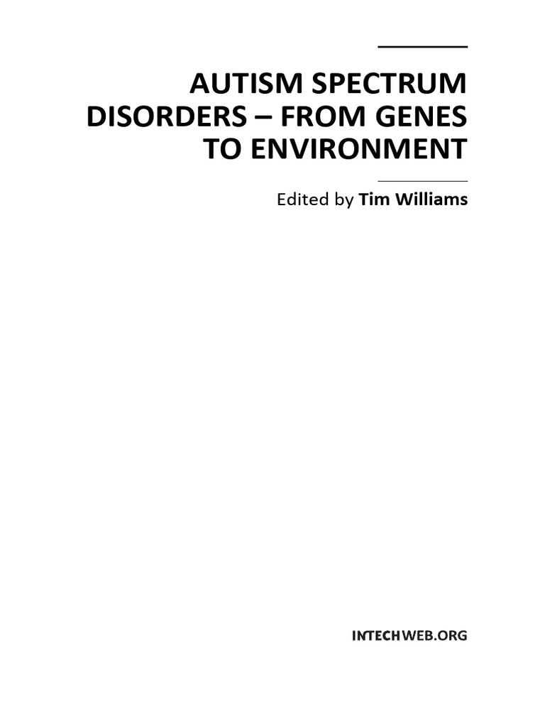 Autism Spectrum Disorders - From Genes To Environment | PDF | Autism ...