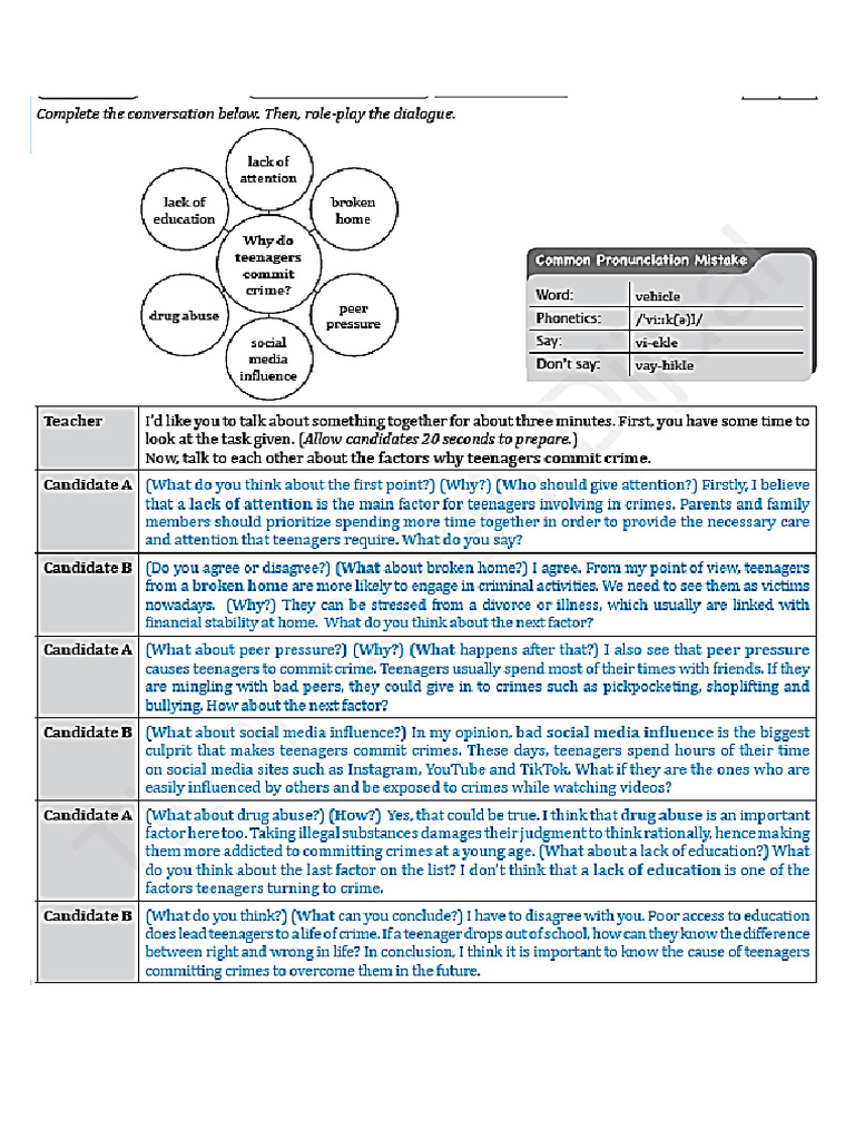 Part 3 Why Do Teenagers Commit Crime | PDF