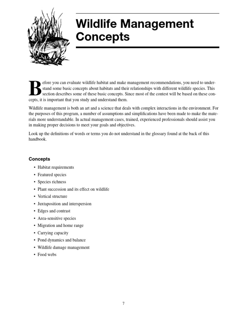 Wildlife Management Concepts | PDF | Pond | Plankton