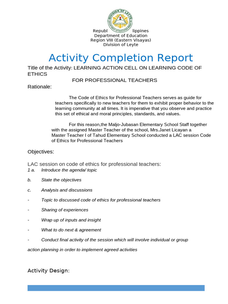 Acr LAC Training - Tahud.course 5 | PDF | Teachers