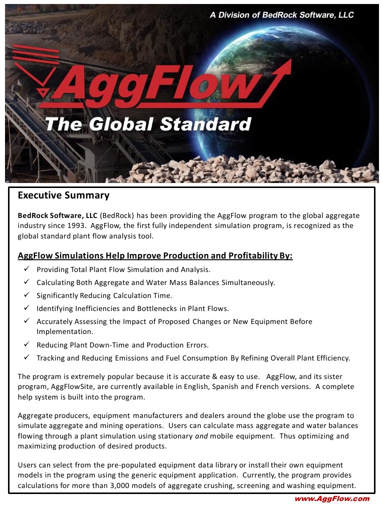 Executive Summary: Aggflow Simulations Help Improve Production and Profitability by | PDF ...