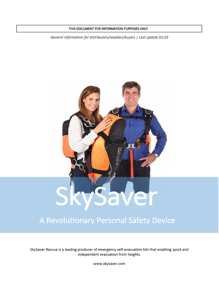 SkySaver - Distributors Information Sheet February 24, 2025 + Price List | PDF | Firefighter
