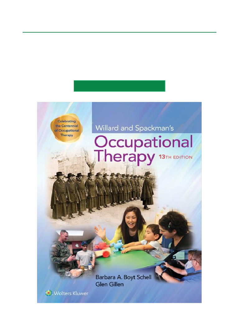 Willard and Spackman's Occupational Therapy 13th Edition All-in-One ...