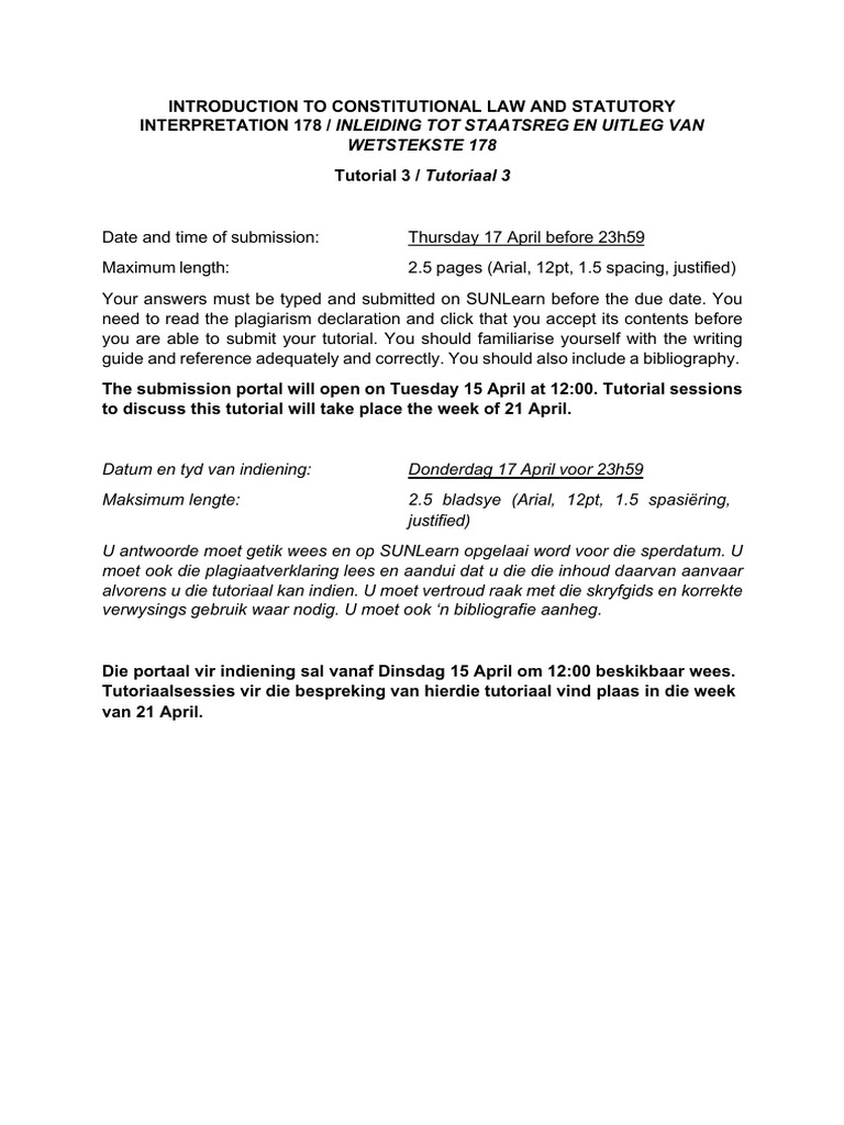 [ConLaw 178] Tutorial 3 - 2025 | PDF