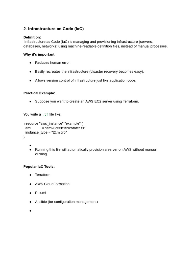 Understanding Infrastructure as Code (IaC) | PDF