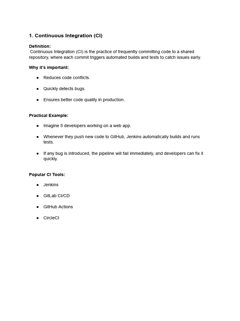 Ci - CD Basic | PDF