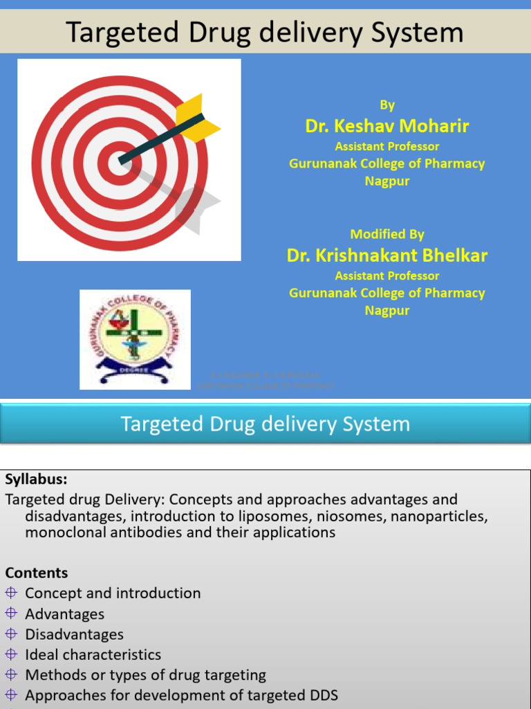 Targeted Drug Delivery System-1 | PDF | Liposome | Phospholipid