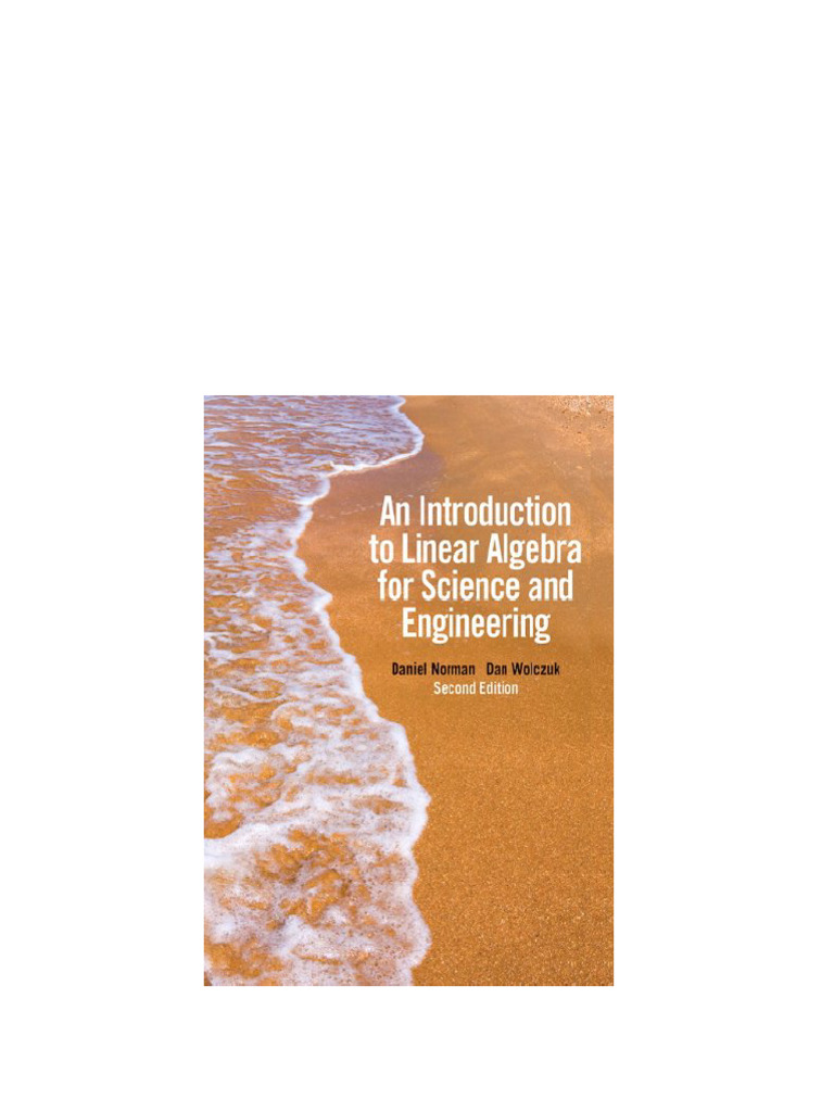 Introduction to Linear Algebra for Science and Engineering Daniel Norman pdf download | PDF ...