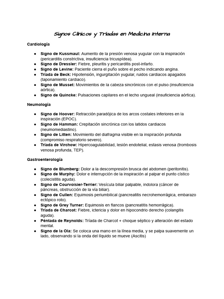 Signos Clínicos y Tríadas en Medicina Interna 2.51.58 PM | PDF ...
