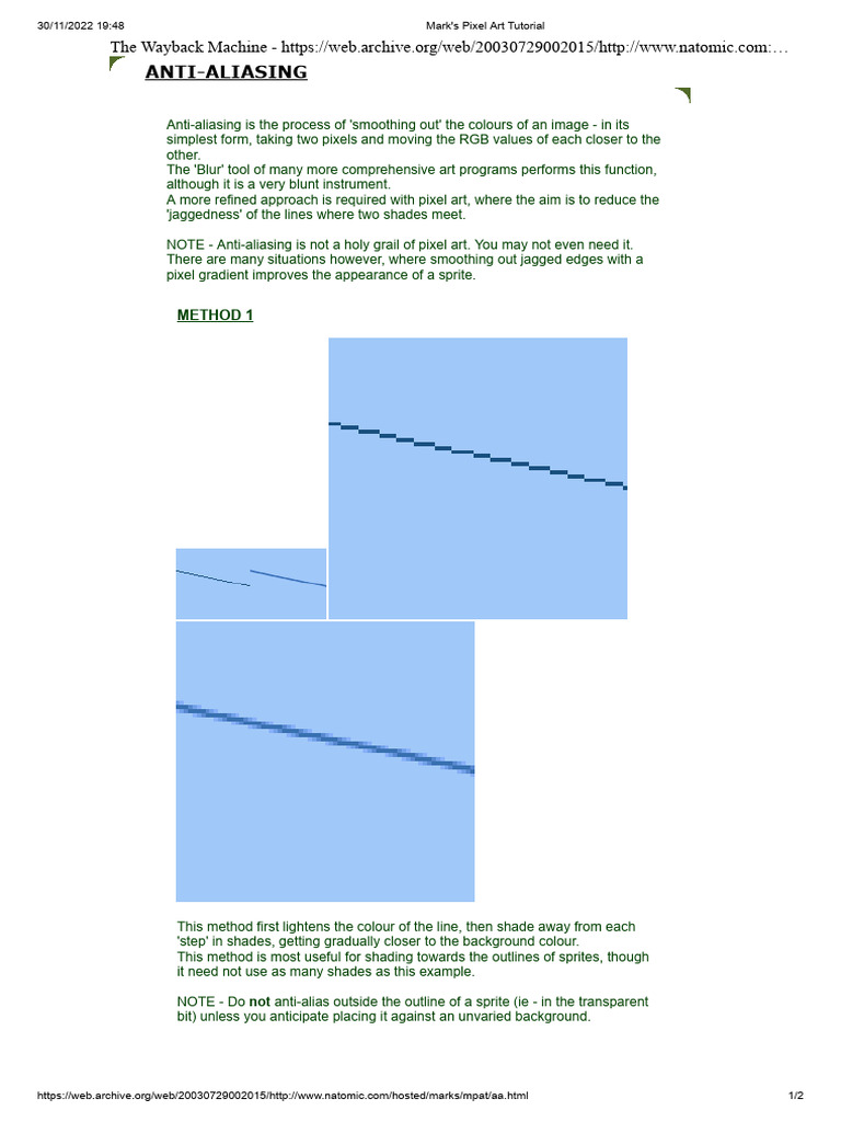 Mark's Pixel Art Tutorial 7 | PDF