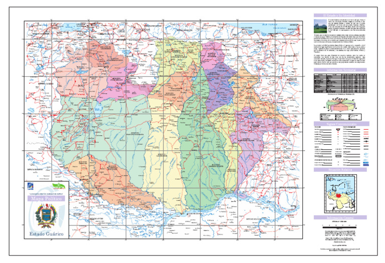 Mapa Del Estado Guarico y Sus Municipios | PDF