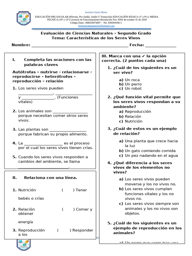 Características de los Seres Vivos | PDF | Microorganismo | Hongo