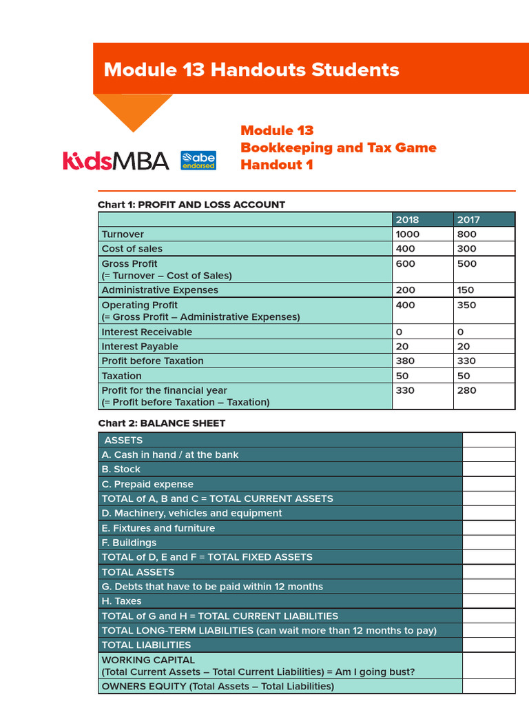 Module 13 Handouts Students Final | PDF | Expense | Financial Accounting
