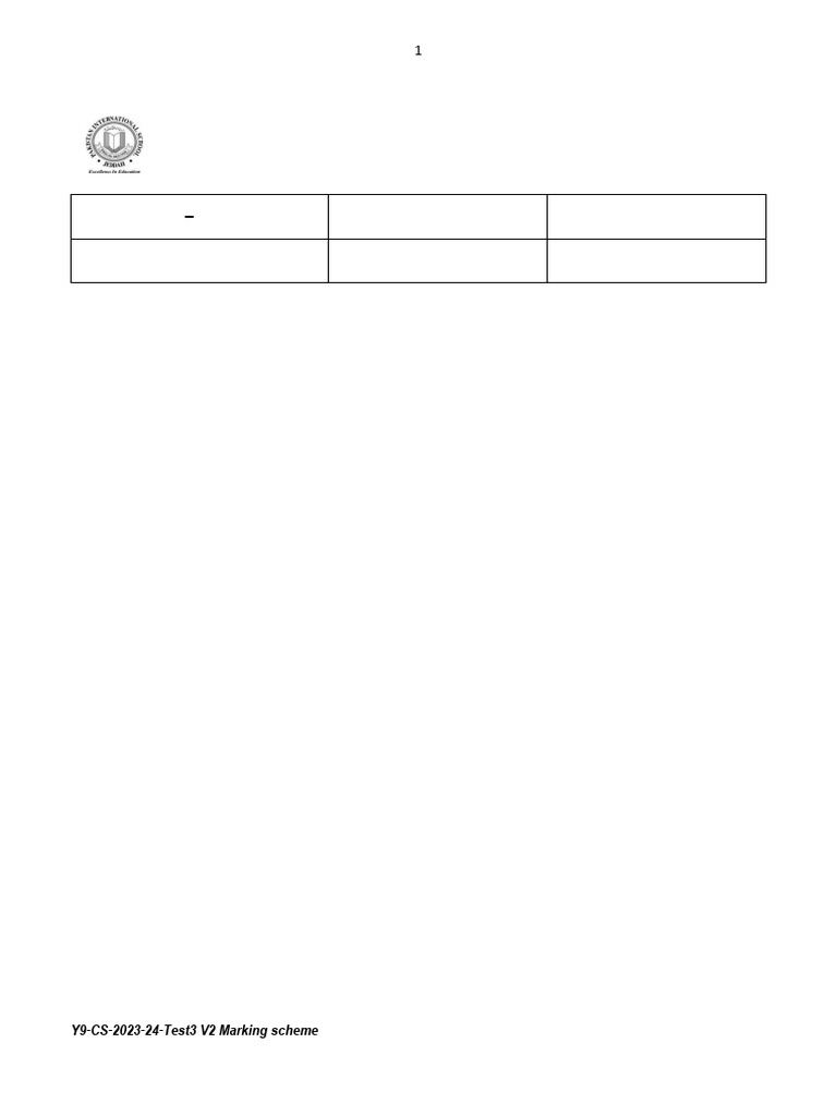 Y9 Computer Science Test 3 Marking Scheme | PDF | Network Packet ...