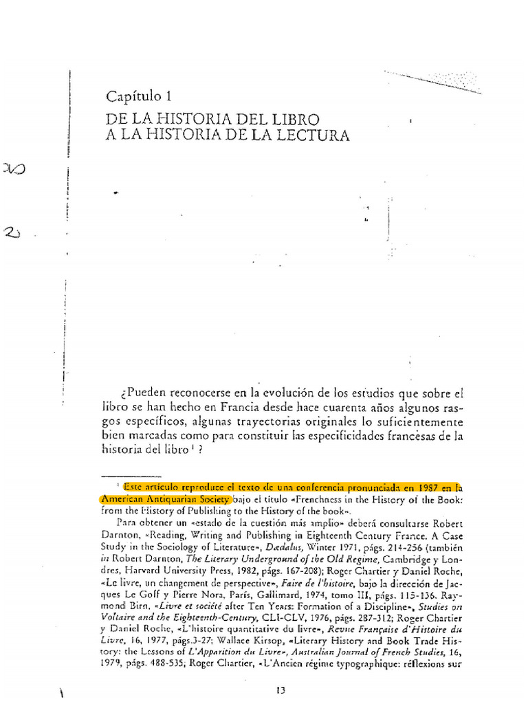 Chartier Cap 1 | PDF