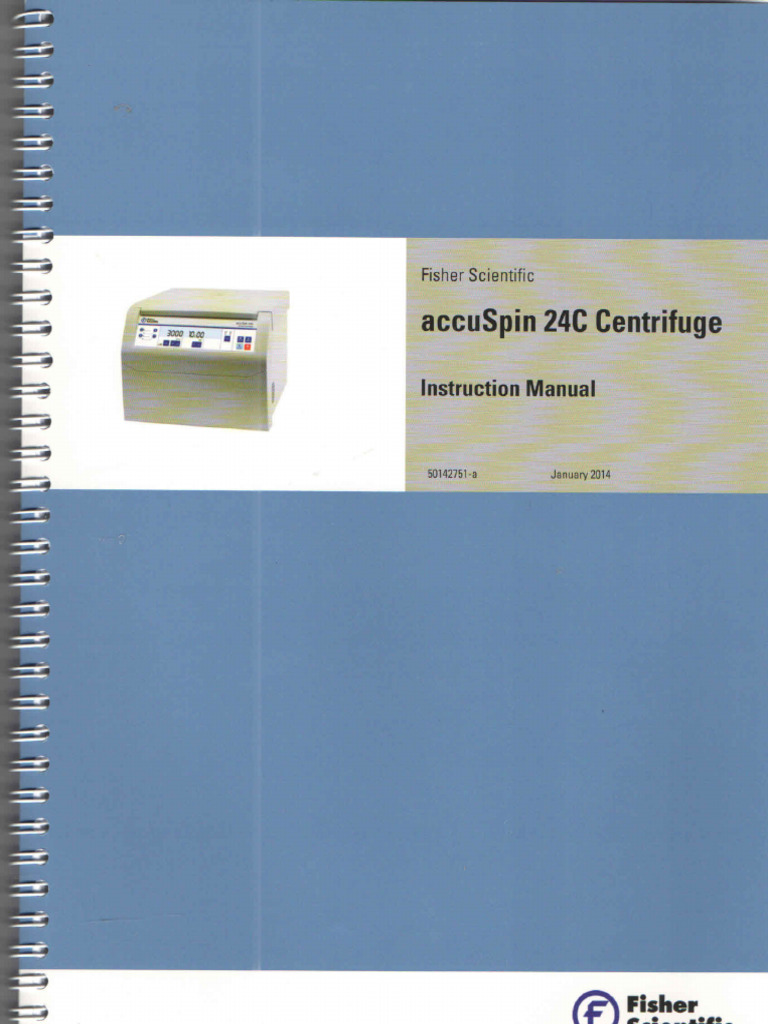 aCCUSPIN 24C CENTRIFUGA REF.75007240 | PDF