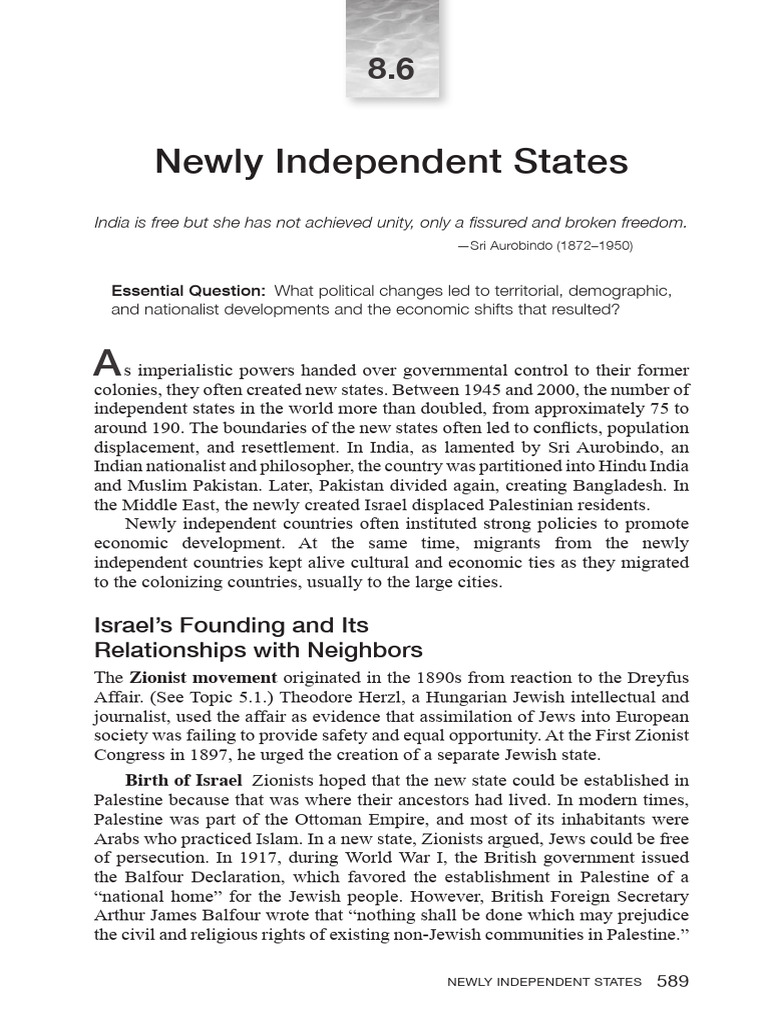 AMSCO AP World History-653-658 | PDF | Israel | World Politics