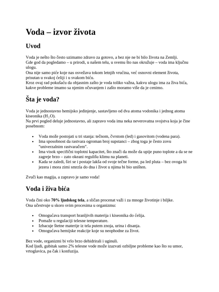Voda-Izvor Zivota W | PDF