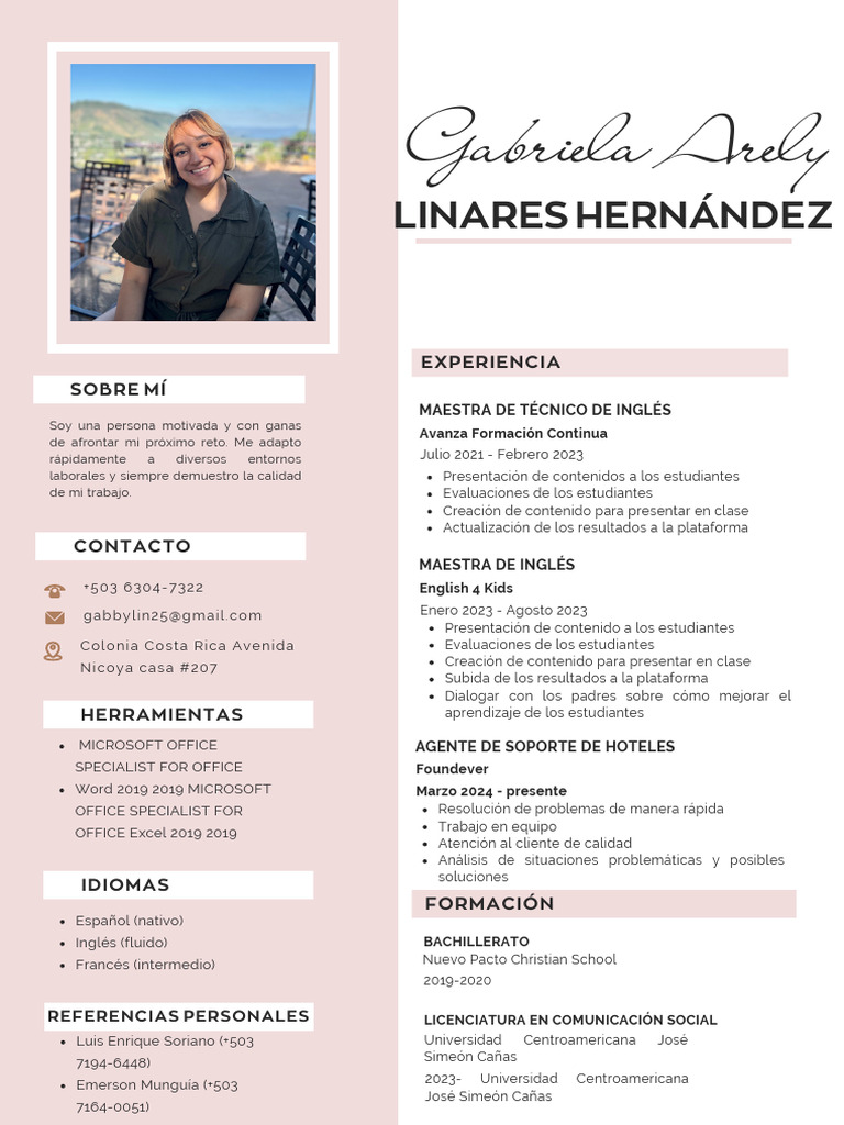 Maestra de Inglés con Experiencia y Habilidades | PDF | Aprendizaje