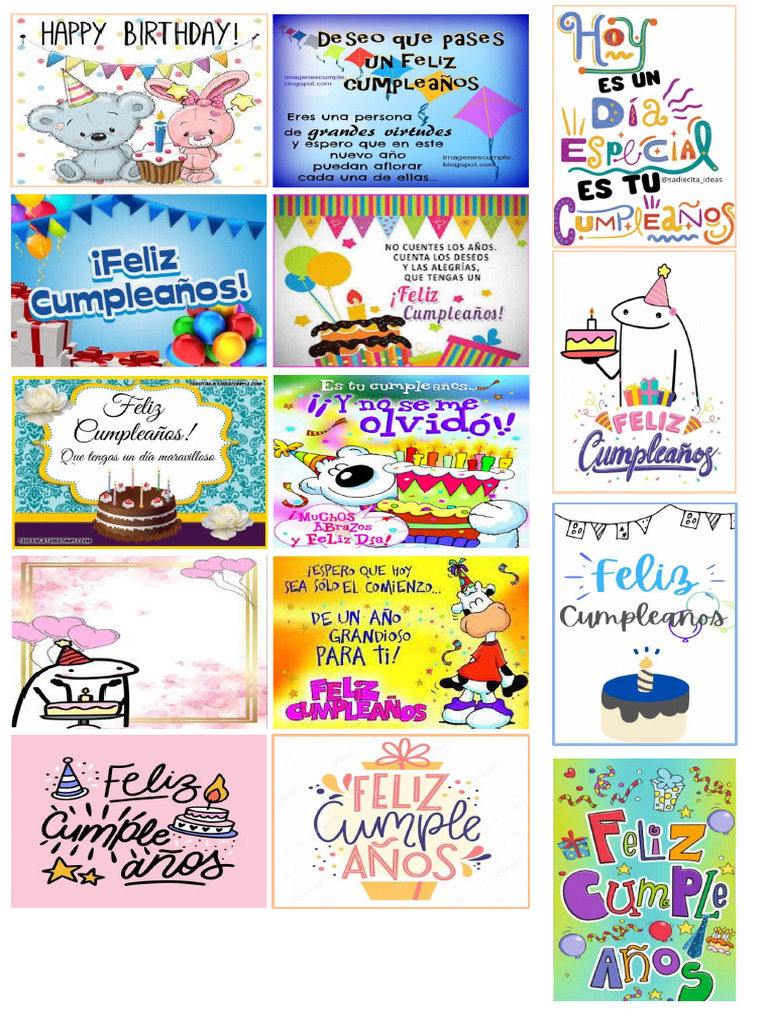 Tarjeta Cumple - 1 | PDF