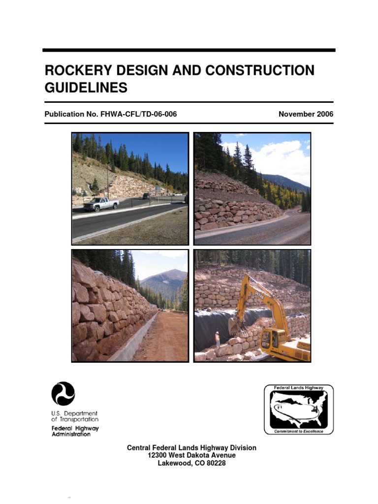 USDoT FHWA CFLTD-06-006 - Rockery Design and Construction Guidelines ...