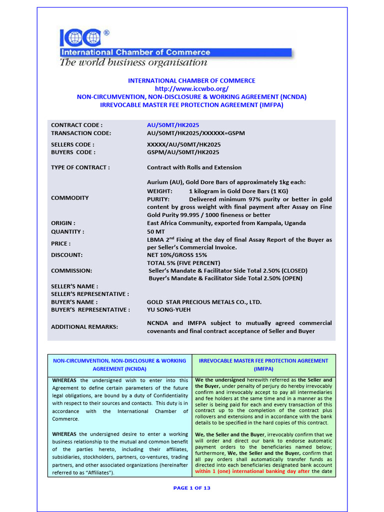 Z - NCND & COMMISSION FEE - Completed | PDF | Arbitration