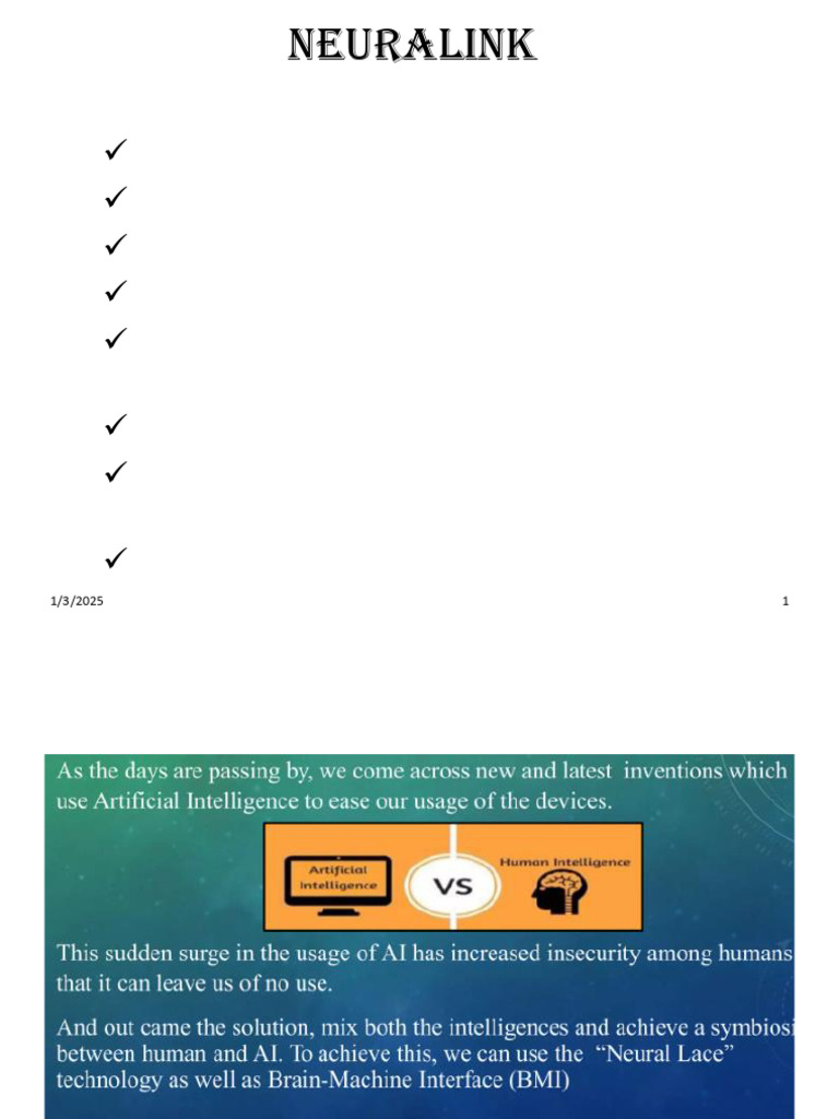 Neuralinkpresentation 231017102220 4bffc9dd | PDF | Neuron | Brain