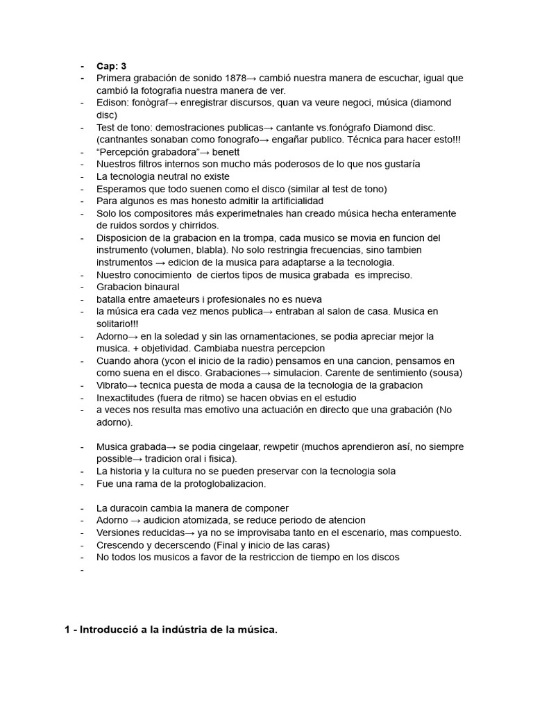 Apunts Llibre: Cómo Funciona La Música | PDF