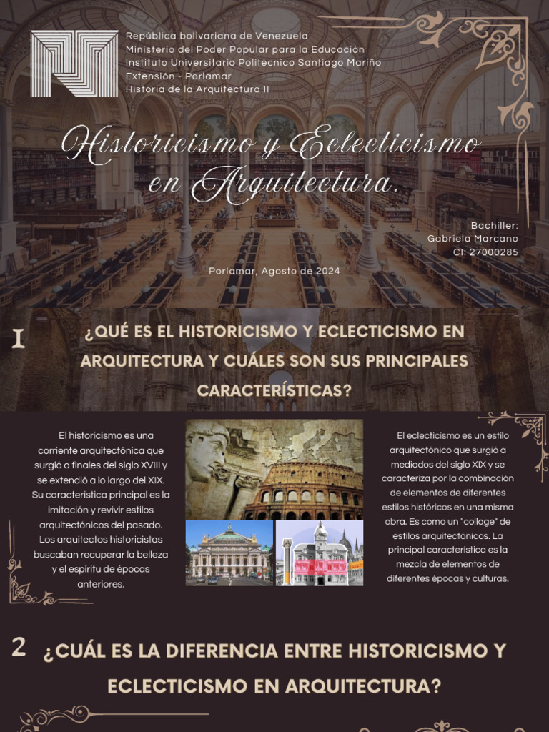Historicismo en Arquitectura: Definición y Ejemplos | PDF | Estilo ...