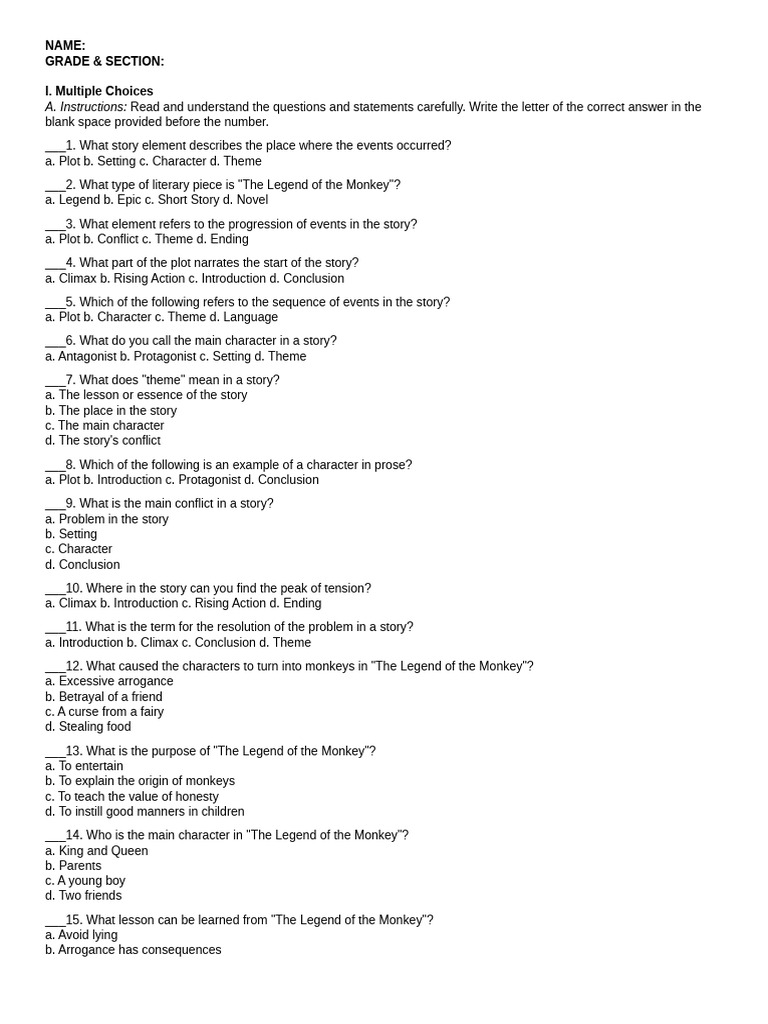 FILIPINO 7 - English Translation | PDF | Plot (Narrative) | Deities