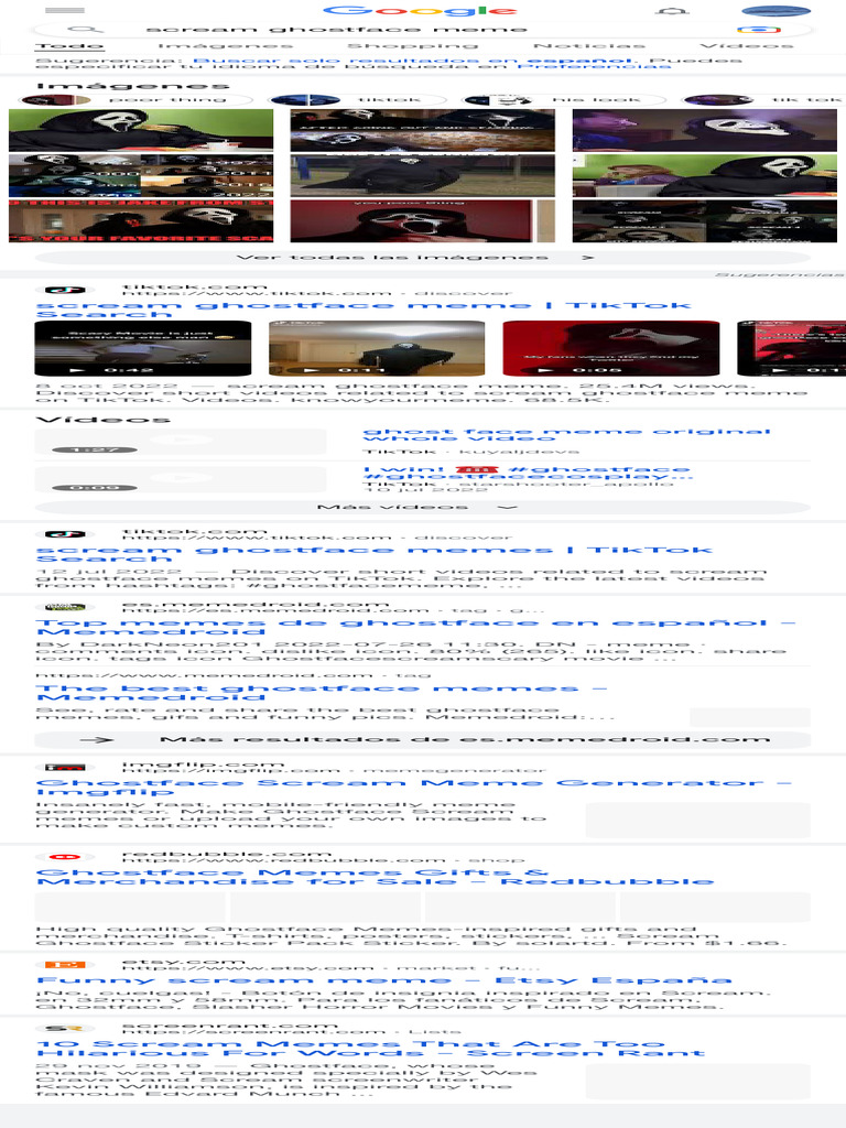 scream ghostface meme - Buscar con Google | PDF