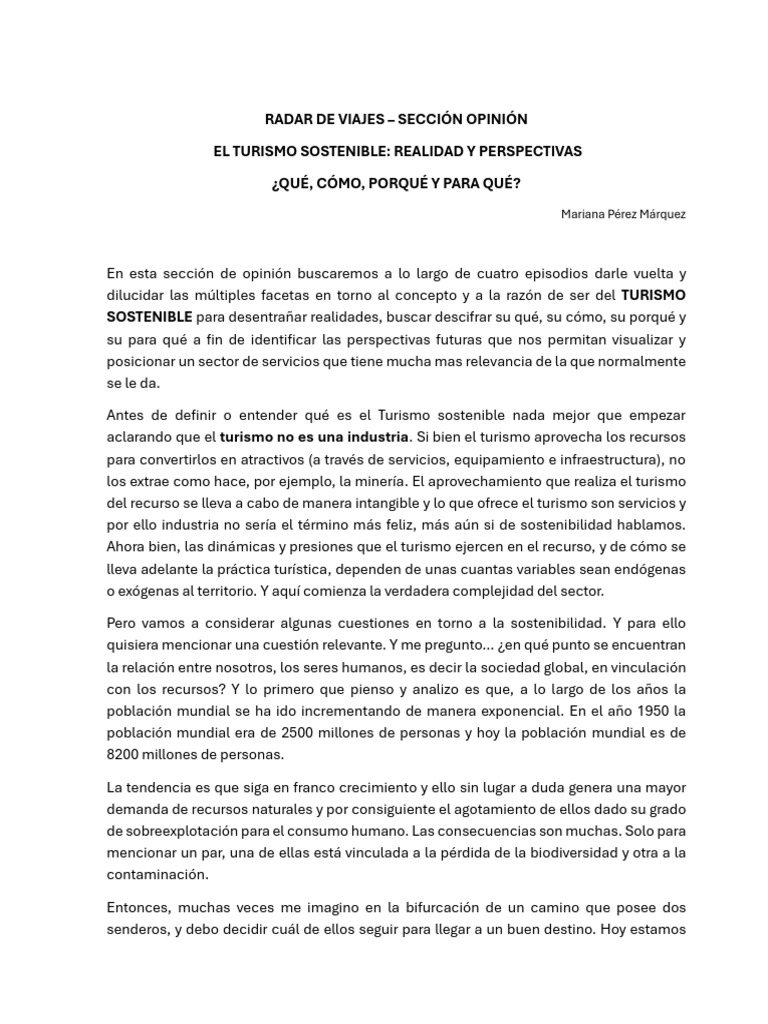 Turismo Sostenible Que Es Pdf Sustentabilidad Turismo 4446
