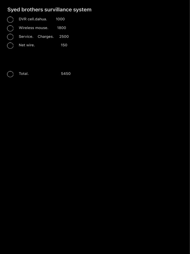 Syed Brothers Survillance System | PDF