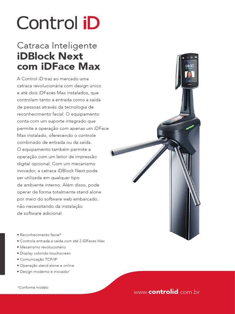 Idblock Next Idface Max Datasheet | PDF | USB | Internet