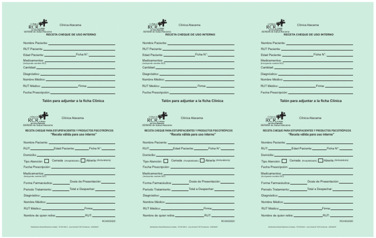 Montaje Receta Cheque Atacama | PDF | Prescripción médica | Farmacia