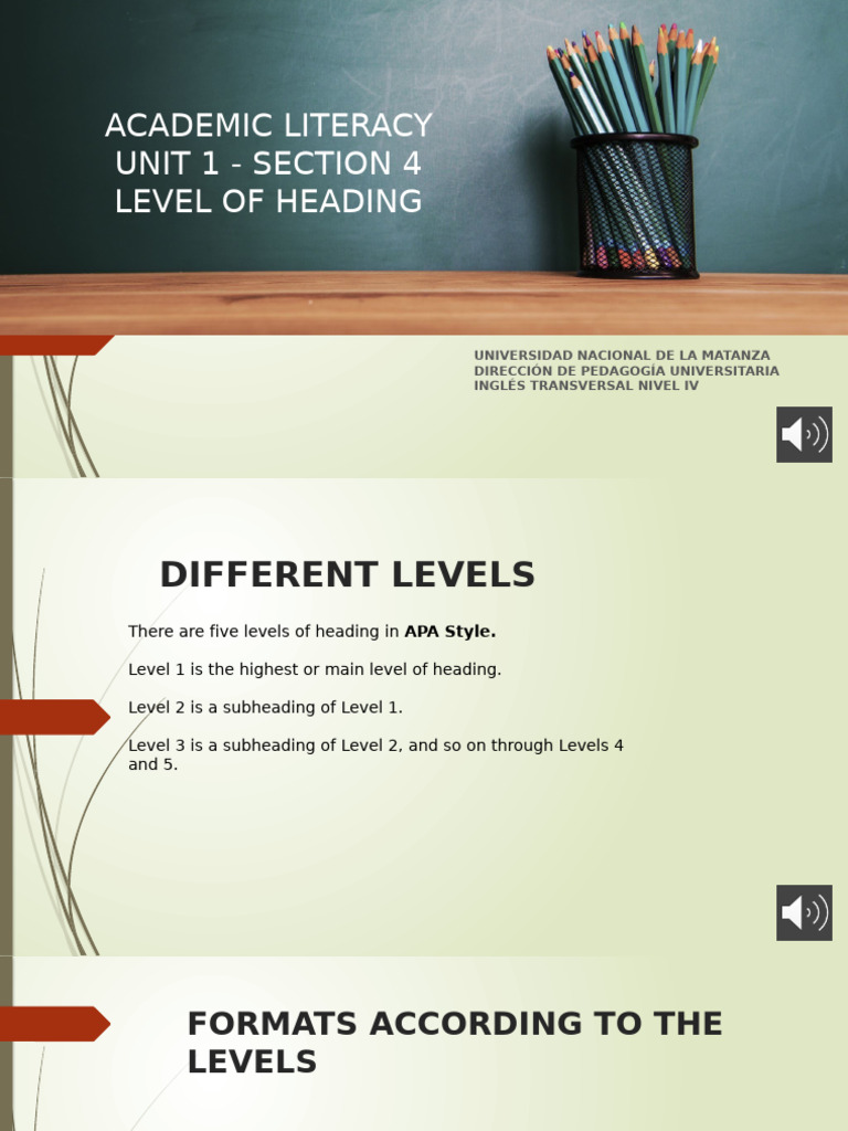 Unit 1 4 Heading&explanation | PDF
