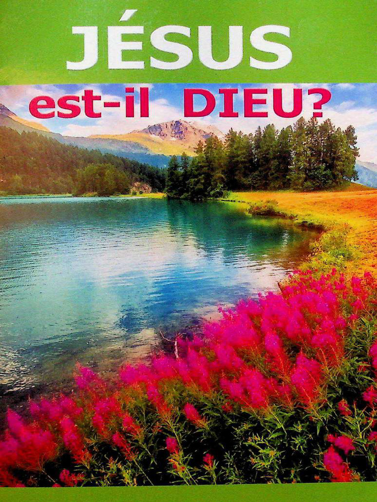 Jésus Est-Il Dieu | PDF