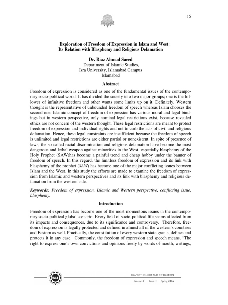 Exploration of Freedom of Expression in | PDF | Freedom Of Speech ...