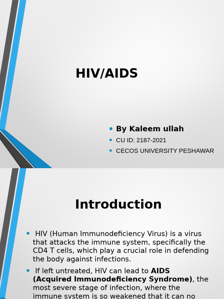 HIV AIDS Presentation | PDF