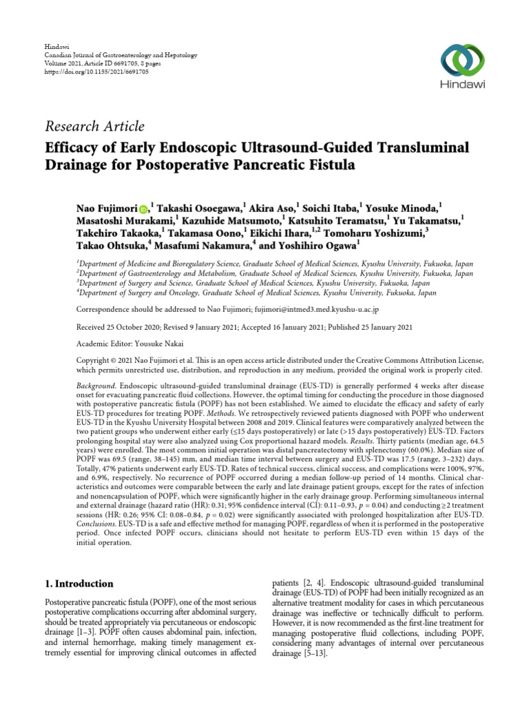Fistula Pancreatica - Manejo Use | PDF | Pancreatic Cancer ...
