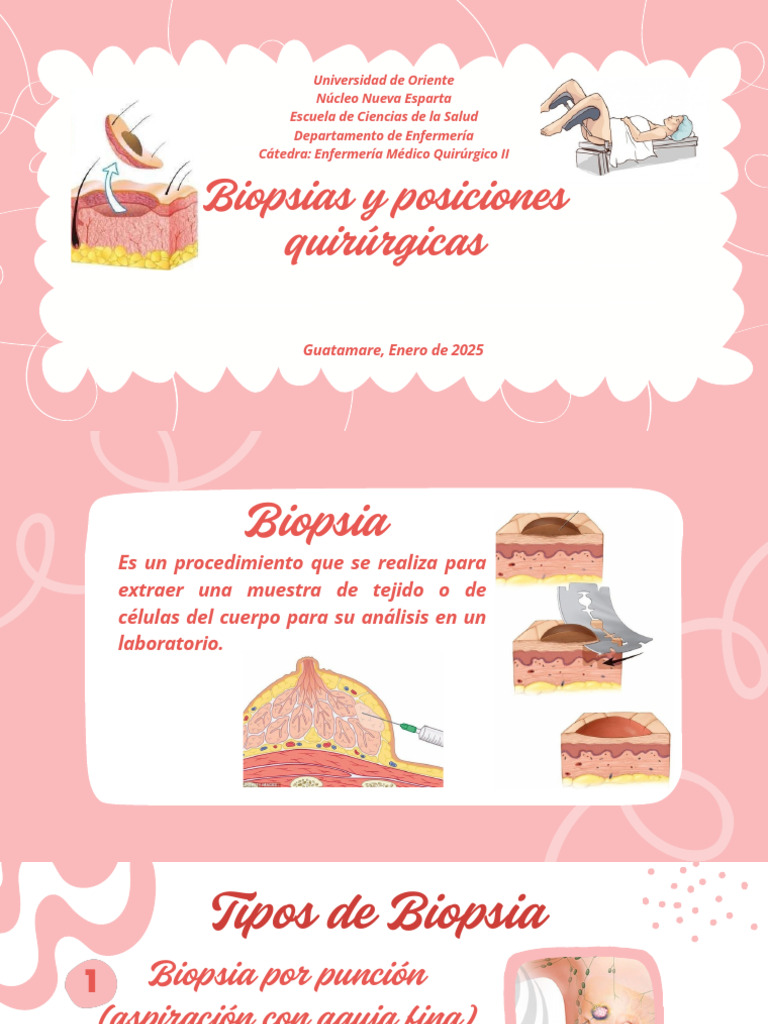 biopsias y posiciones qx | PDF | Biopsia | Especialidades Medicas