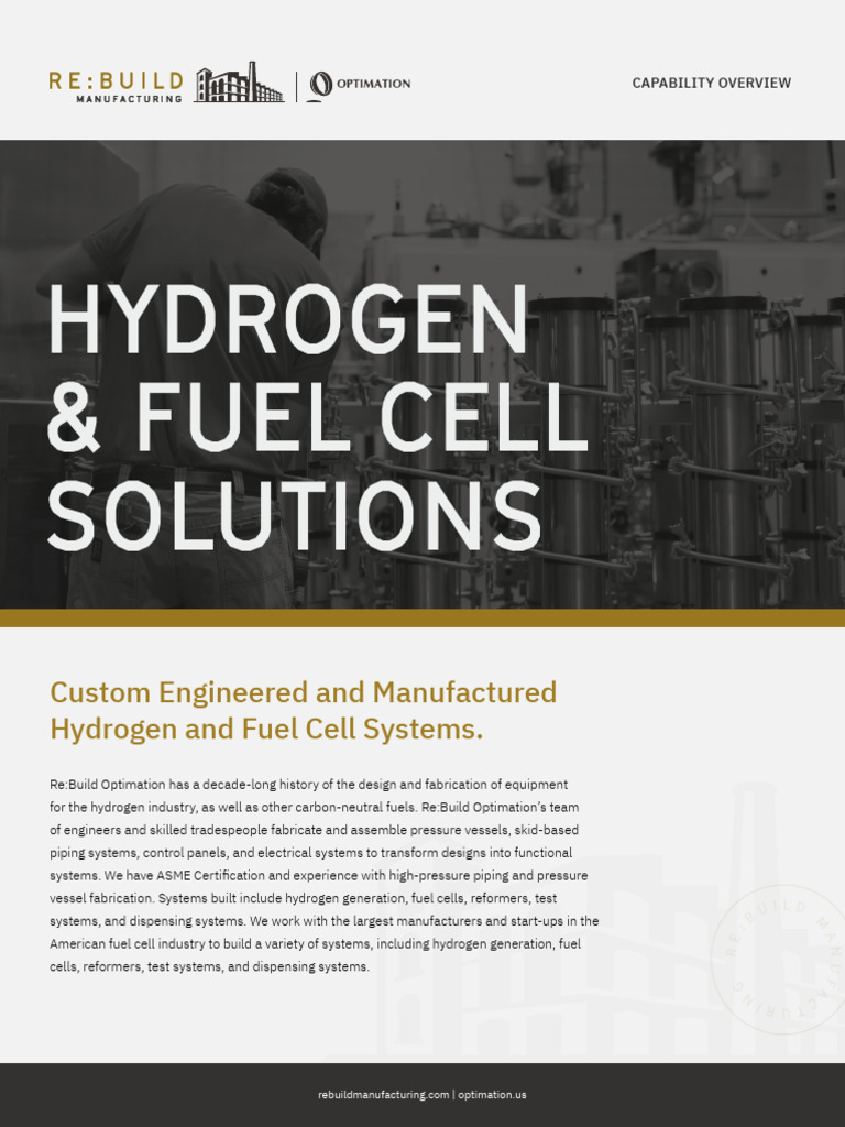 ReBuild_Optimation_Capability_Hydrogen Fuel Cell Sollutions (1) | PDF | Fuel Cell | Hydrogen