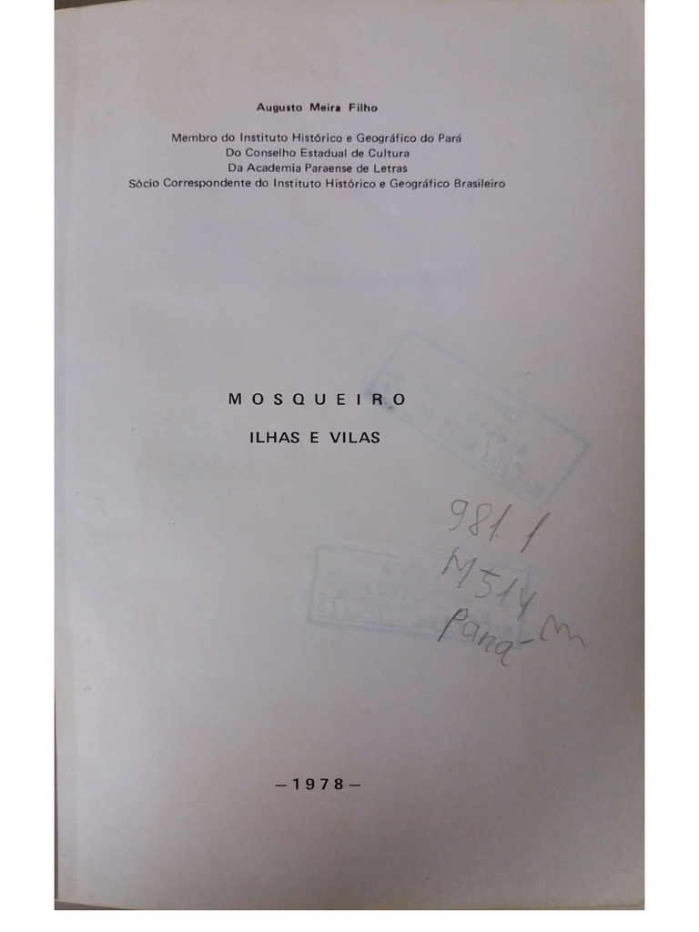 Mosqueiro Ilhas e Vilas | PDF